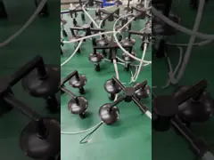 Custom Big Luxury Hotel Project Banquet Hall Restaurant Lobby Crystal Rod Led Ceiling Chandelier