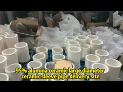 China Ceramic lined wear-resistant pipe are used for coal powder transportation in thermal power plants for sale