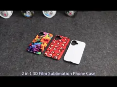 China Sublimation Blank Phone Case 3D 2 in 1 Cover TPU Blank Printable for iPhone 16 for sale