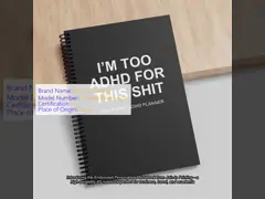 Embossed Personalized Notebook High Durability for Your Design Technique