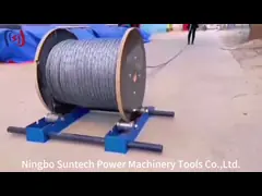 Cina Cable Turntable Stringing Cable Reel Stand Drum Release Cable Reel Rotator Piattaforma in vendita