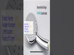 China Bathroom 5 Spray Modes Rainfall Hand Shower Head 122*255mm Big Surface Sanitary Wares for sale
