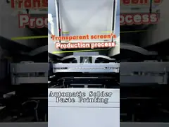 Behind Scenes of Transparent Screen Production #displaysolutions #TransparentScreens #LEDTechnology