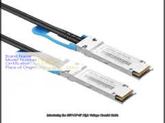 China Custom Cable Design And QSFP-100G Interconnects By Professional Wire Harness Manufacturer | Supporting Low-Crosstalk, High-Density Data Transfer In Core Switch Systems for sale