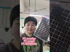 China LCD LED Shielding Layer Membrane Switch Overlay Graphic RAL Color for sale