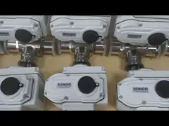 China Sanitary 3 Way Motorized Ball Valve Food Grade SS304 T L Port Modulating Electric Actuator for sale