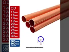 3/4'' Copper Nickel Pipe C70600 C71500 C12200 Alloy Seamless Round Tube 6M