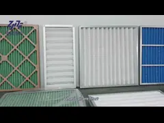 China Cleanroom Air Cust Collector Folding Air Pre Filter Panel Ventilation System Paper Frame G1 G2 G3 G4 For Air Purifier for sale