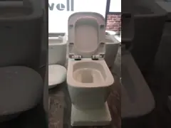 China Stylish Wall Hung Toilet with Soft Close Lid for Bathroom Standard Ceramic Sanitary Ware Bowl Set Sleek Wall Hung Toilet European Wall Hung Toilet for sale