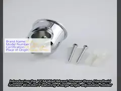 China Wall Mount Shower Base Handheld Shower Bracket With Large Angle Adjustable Holder for sale