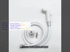 China Sustainable White Handheld Toilet Kit Bidet Modern Solution For Bathroom Hygiene for sale
