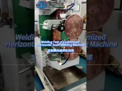 China 160Kva Mfdc Sheet Metal Vertical Longitudinal Roller Rolling Seam Welder Tank for sale