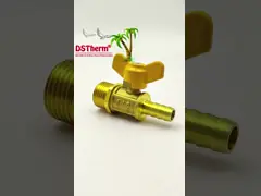 China Male Threaded Butterfly Handle Brass Gas Valve Gas Valve Gas Ball Valve Customized for sale