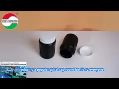 China 1600ML HDPE Bottle Clear Plastic Cylinder With Screw Lid Body Printing Custom Labels HMD1600-105 for sale