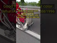 White thermoplastic paint