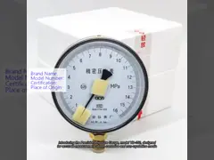 China Mechanical Pressure Gauge Bottom Connection Field Display Linear Pointer Pressure Gauge OEM for sale