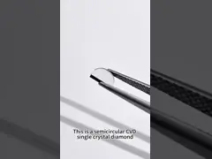 Semicircular mechanical grade single crystal CVD diamonds