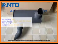 6751-11-5420 6751115420 Muffler KOMATSU Excavator Spare Parts Fitting For HB205-1 HB215LC-1