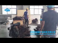 China Pyrolysis Steel Wire Crushing And Washing Line Tire Steel Wire Crusher Scrap Steel Wire Shredder For Metal Recycling for sale