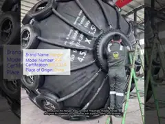 Parabordi pneumatici in gomma per impieghi gravosi per la protezione anticollisione di navi