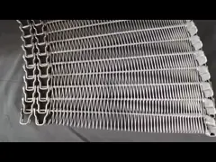 Cinta transportadora de malla de alambre en espiral con varilla flexible de acero inoxidable