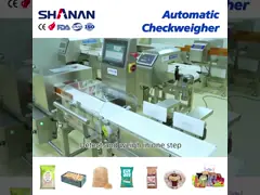 China Waterproof IP65 Combo Metal Detector And Checkweigher With Load Cell Weighing Method And Gross Weight Of 250 Kg for sale