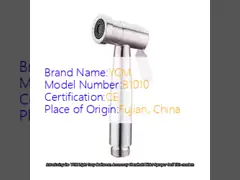 China Light Grey Bathroom Accessory Handheld Bidet Sprayer Set With Faucet And Self Cleaning for sale