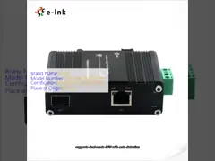Mini Industrial 100/1000BASE-X SFP to 10/100/1000BASE-T 30W PoE+ Media Converter
