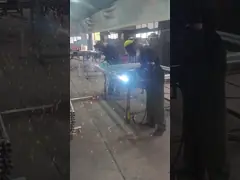 Chain link fence welding process