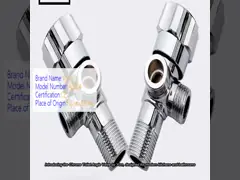 Cina Valvola d'angolo per bagno a cromo Valvola di arresto a tre angoli per cucina e bagno in vendita