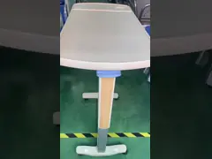 China Bulk Mobile ABS Medical Hospital Furniture Accessories Tray Table With Wheels for sale