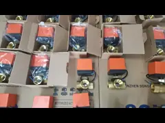 China Brass Motorized Ball Valve Miniaturized 220V Female Threaded Type 2way 3way for sale