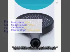 China Chrome Finish High Pressure Three Function Handheld Shower Head For Bathroom Redesign for sale