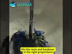 Application of epoxy resin on steel plates