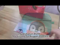 Funda para Airpod Pro en blanco de silicona TPU para sublimación, funda personalizada para auriculares, funda para Airpod para sublimación
