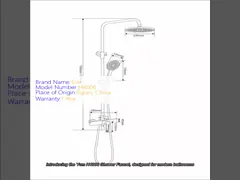 China Single Handle Cold And Hot Water Shower Faucet Round Design Bathroom Shower System for sale