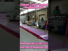 Pink Prepainted aluminium coil processed to circles