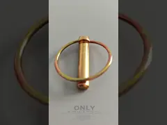 China Carbon Steel Yellow O Ring Safety Linch Pins Customized For Spring Pins for sale