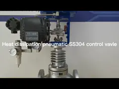 China SS304 Pneumatic Diaphragm Control Valve Heat Dissipation Single Seated 16bar DN100 Flange for sale