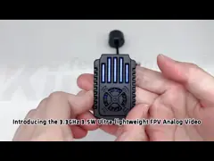 Trasmettitore video analogico FPV ultraleggero da 24CH a 3,3 GHz 3,5 W 24,5 g per droni da corsa