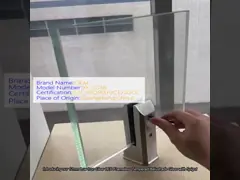 12mm (1/2”) Thick Low Iron Clear LED Frameless Tempered Balustrade Glass With Spigot