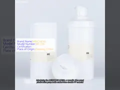 Matériau PP 16 oz 500 ml Bouteille de pompe à lotion en plastique de forme ronde pour grande bouteille sans air