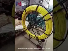 China Underground Fiber Optic Cable Fiberglass Duct Wire Rod Fish Tape For Cable Pulling for sale