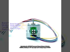 20mm 5-24V 20BY45 Permanent Magnet Stepper Motor 18 Degree Step Angle