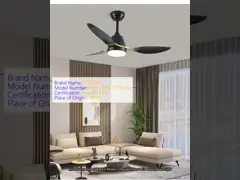 China Wholesale  Modern Design 120v-220v Indoor LED Ceiling Fan Light with DC Motor ABS Body & Remote Control Energy Efficient for Home Office for sale