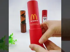 Tubo de papel ecológico/apto para alimentos con tapa de aluminio y cubierta de plástico en varios tamaños y formas