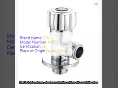 China ODM OEM Brass 1/2 Angle Valves For Toilet Kitchen Water Tap Faucet Polished for sale