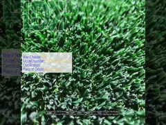 China LDK Emerald Green Artificial Grass NonFilling Turf With Base Cloth Mesh And Black Glue OEM Or ODM Supported for sale