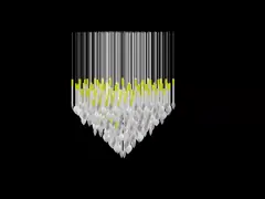 Hotel Wedding Contemporary Indoor Decoration Modern LED Ceiling Hanging Light Villa Hotel Staircase