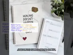 China Customized Spiral Hardcover Notebook Personalization Option Standard Custom Cover Art for sale